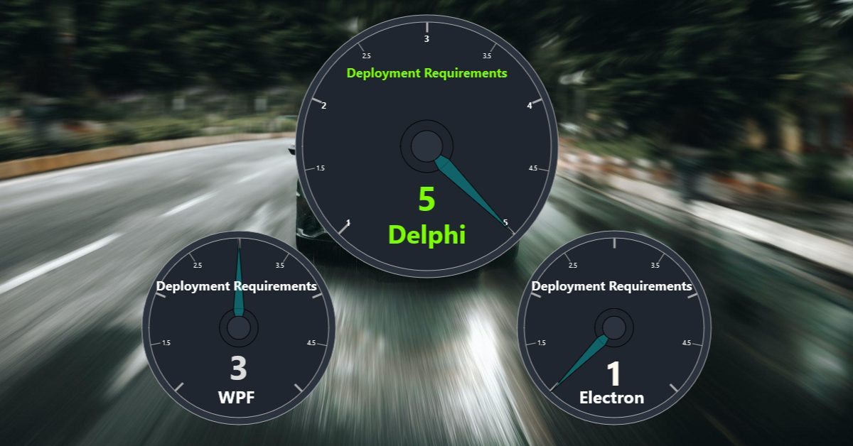 Delphi Delivers Impressive Zero-Dependency Deployment Over WPF And Electron