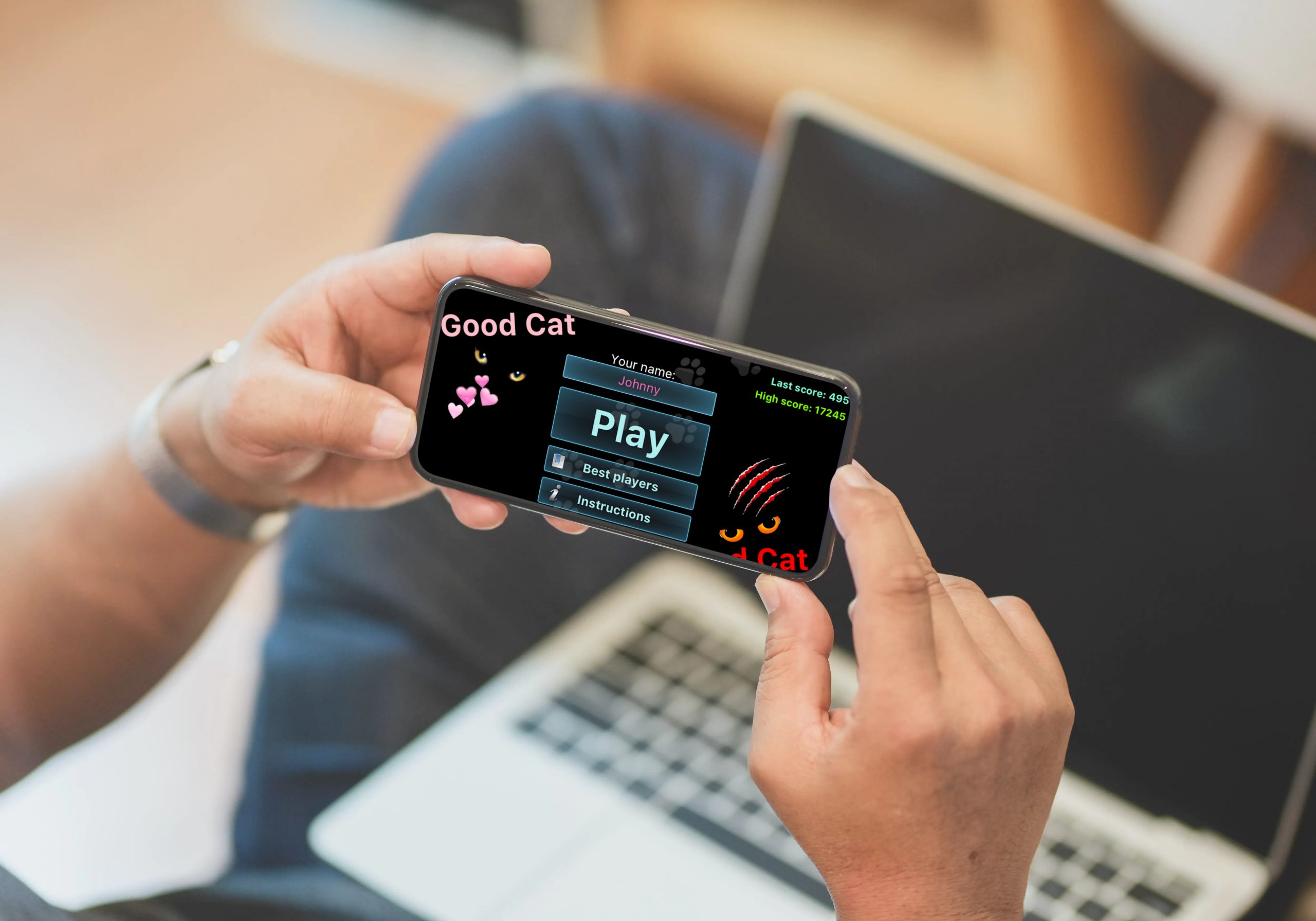 Terrific Fun With The Good Cat Bad Cat Mobile Game!