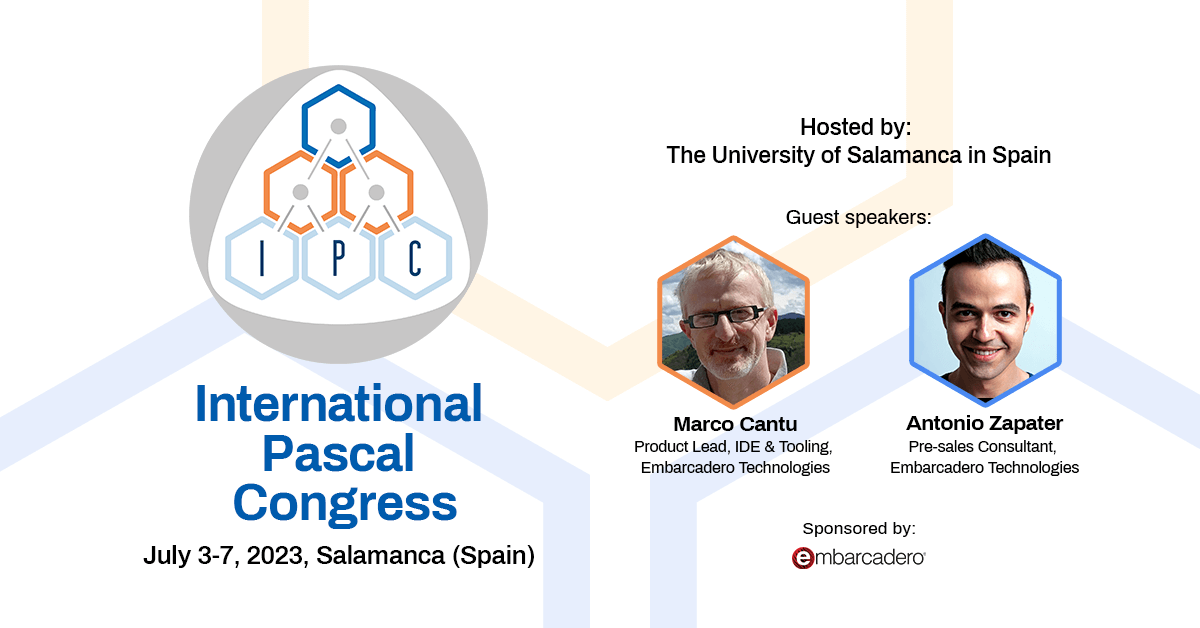 Set to Make an Appearance at the Premier International Pascal Congress ...