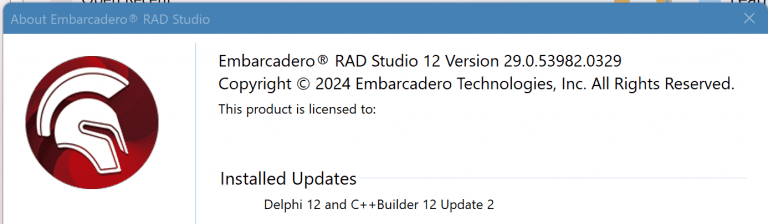 RAD Studio 12.2 Athens Inline Patch 1 Available – Embarcadero RAD ...