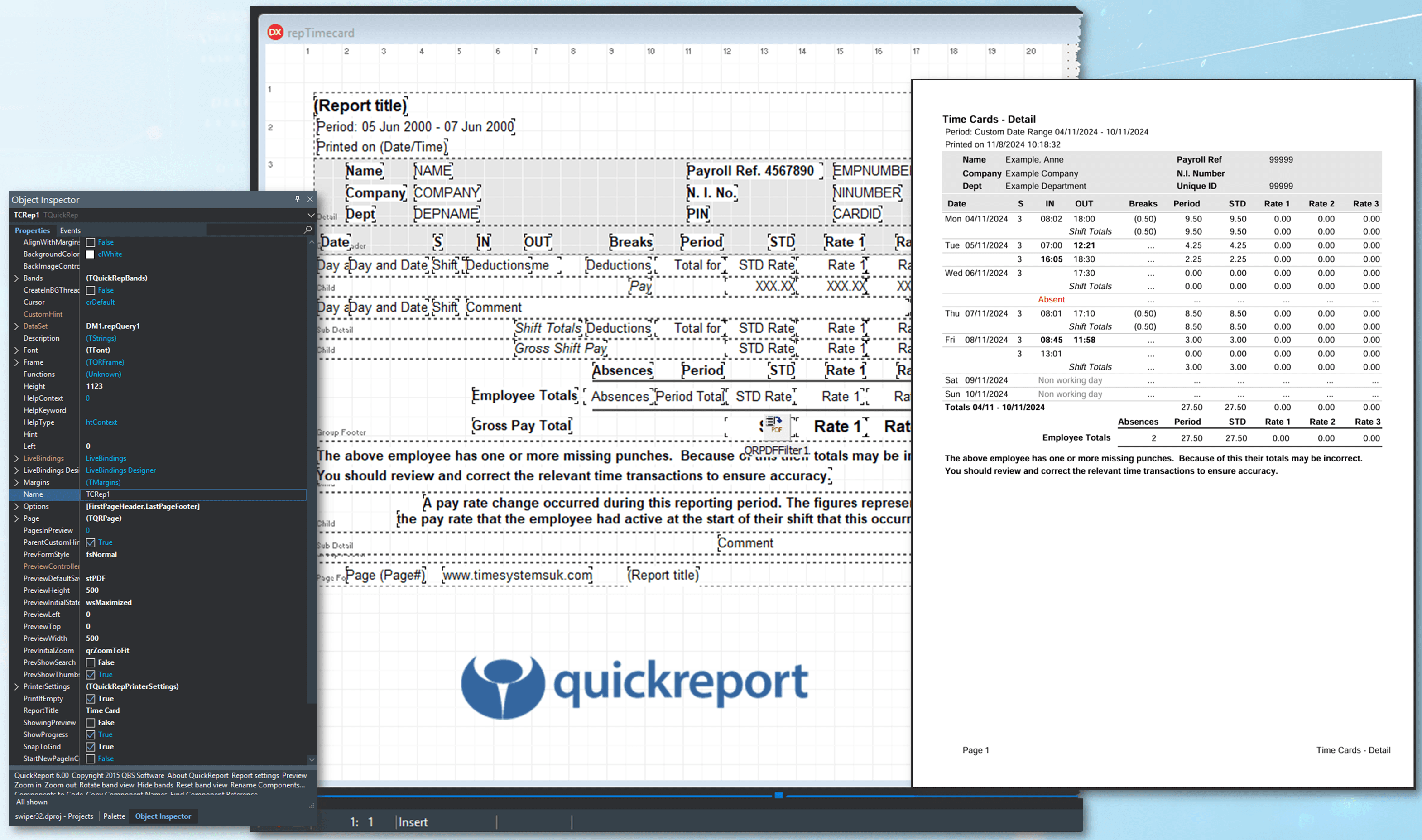 퀵리포트(QuickReport)가 돌아왔다! - [기술 기고] 델파이, C++빌더, RAD 스튜디오 - 데브기어 포럼