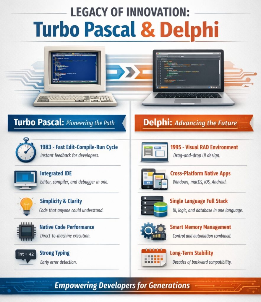 Delphi and Turbo Pascal – 43 Years of Continuous Innovation